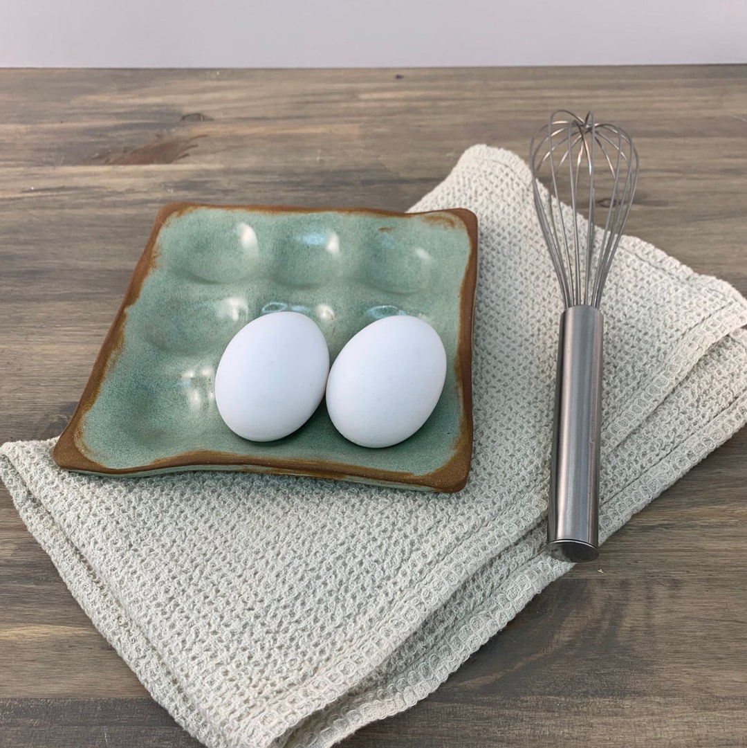 Fresh Egg Holder | Ceramic Egg Tray for 9 Eggs | Modern Handmade ...
