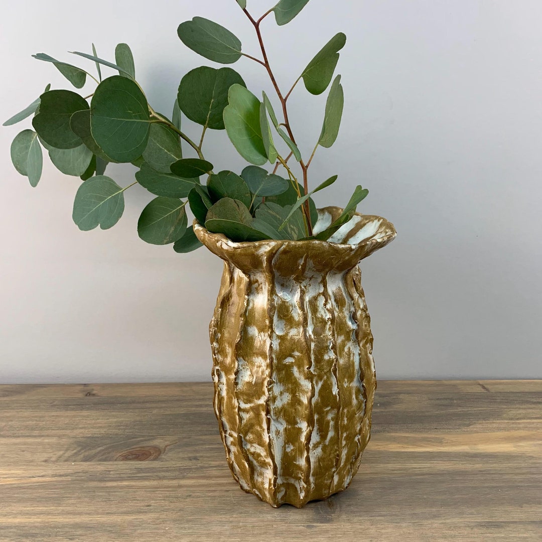 Sculptural Vase Organic Design Art Object Natural Aesthetic Ceramic ...