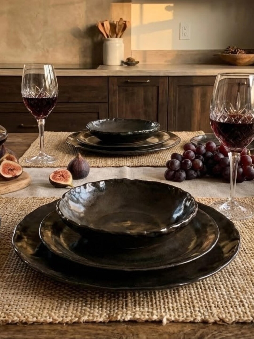 Handmade Dinnerware Set | Stoneware Pottery Dishes | Artisan Place ...