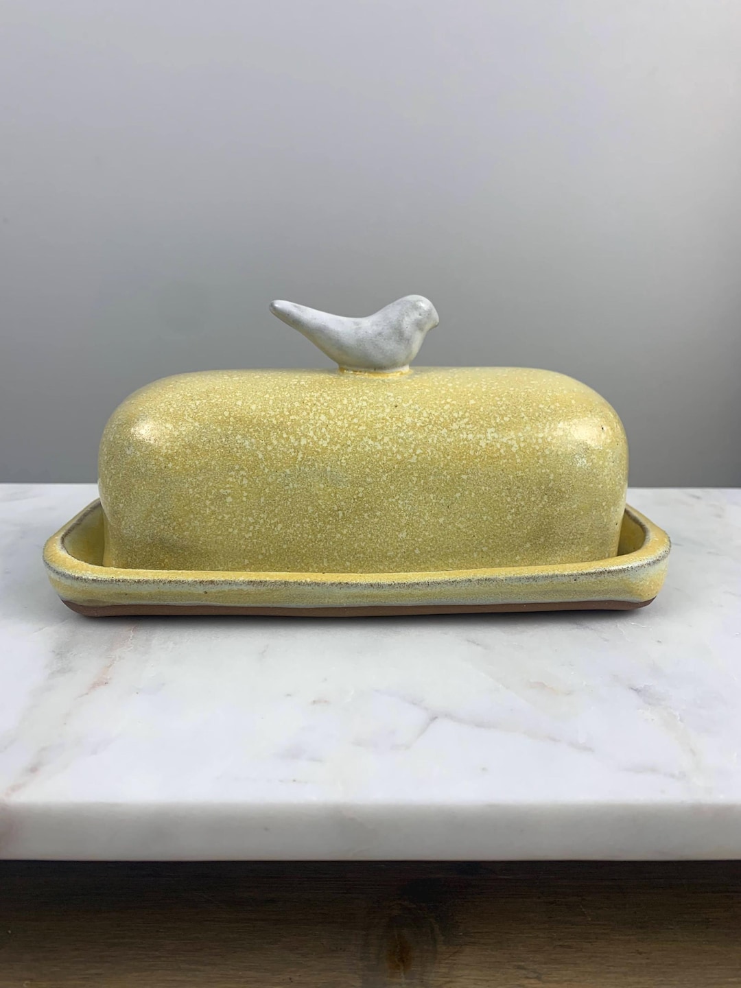 Handmade Butter Dish | Stoneware Pottery | Ceramic Butter Dish With Lid ...