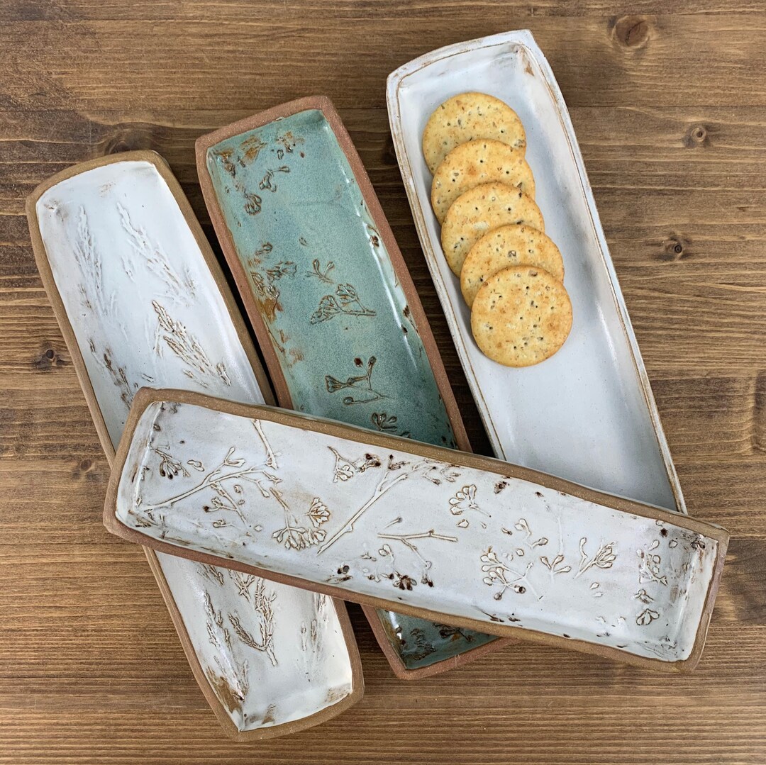 Appetizer Tray | Cracker & Cheese Serving Platter | Countertop Spice ...