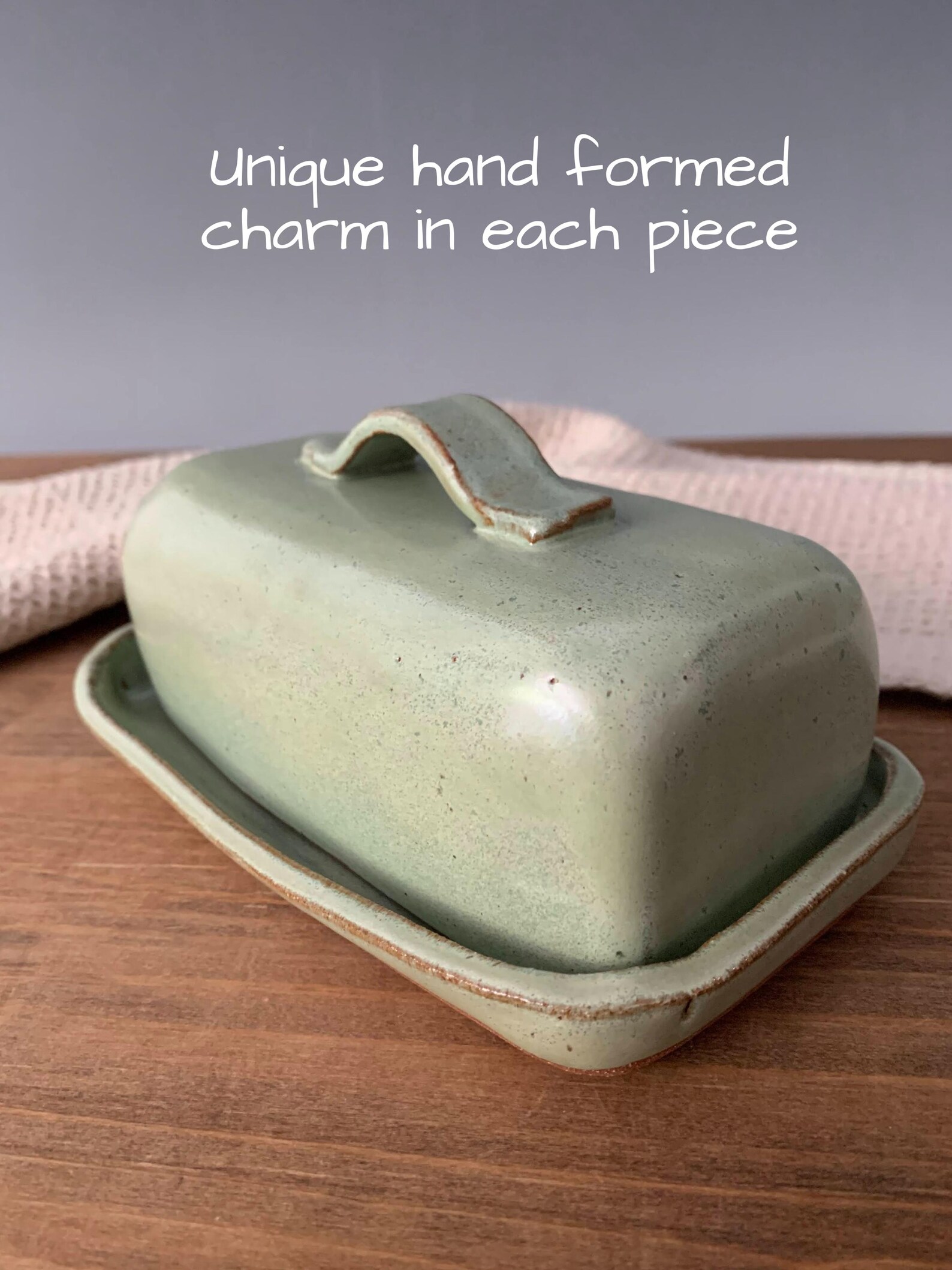Butter Dish | Handmade Butter Dish With Lid | Pottery Kitchenware ...