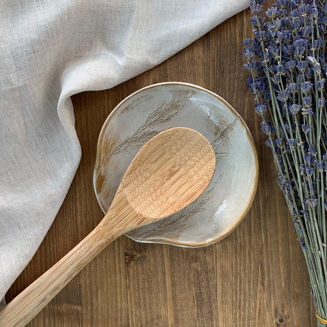 Handmade Spoon Rest | Pottery Spoon Holder | Cooking Mom Gift | Ceramic ...
