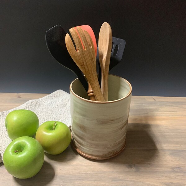 Ceramic Kitchen Utensil Holder - Etsy