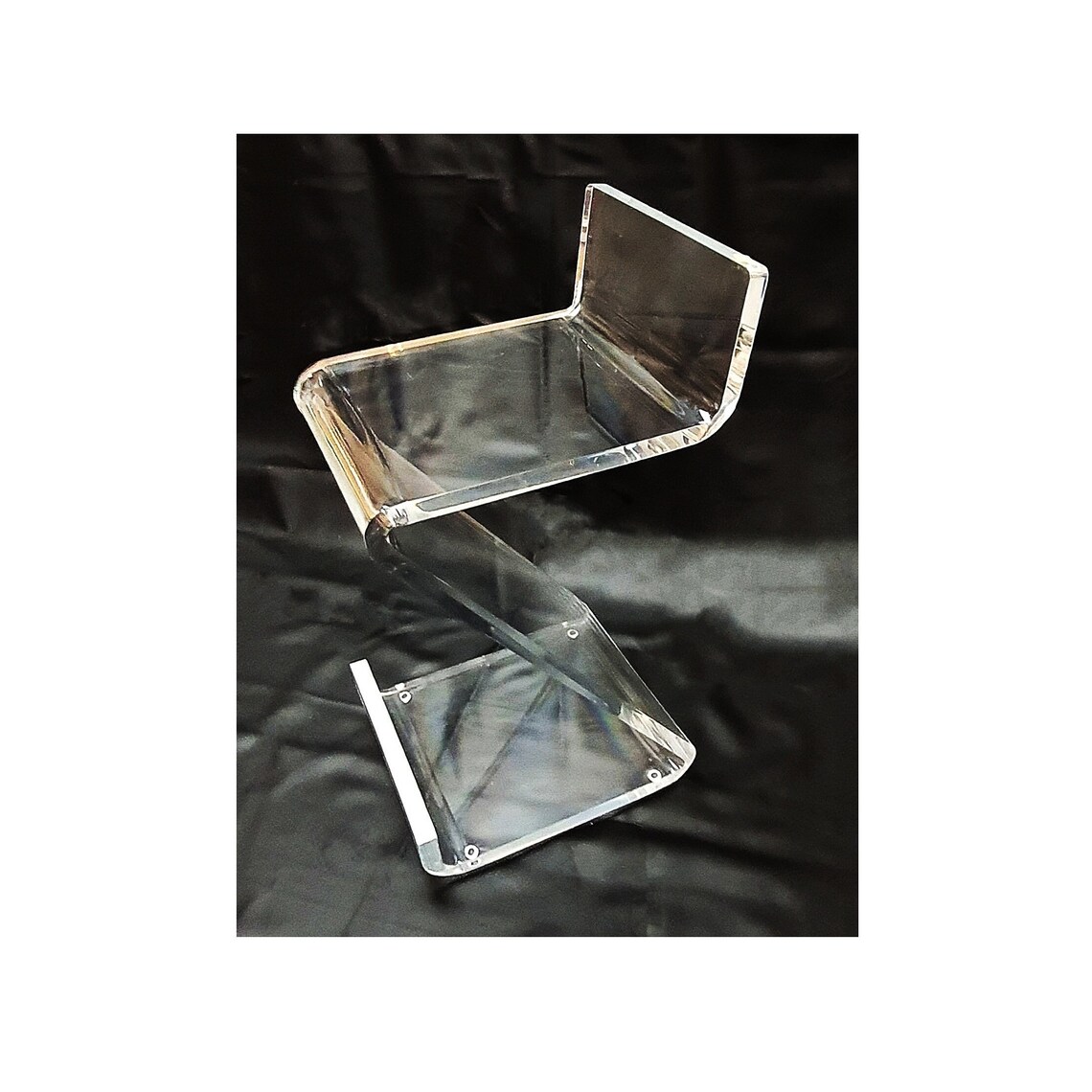 Beautiful, Artisan-made, Z Shape Lucite/acrylic Stool/barstool Iconic ...