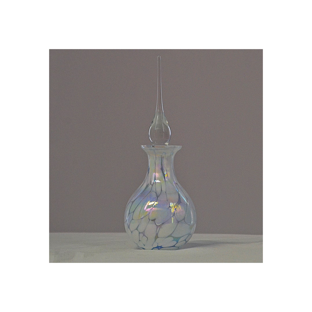 Blown Glass Perfume Dispenser With Clear Applicator/stopper Made for ...