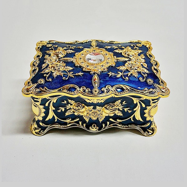 Metal Jewelry Box - Etsy