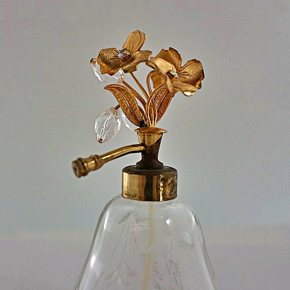 beautiful, vintage 1930’s perfume atomizer with etche… - Gem