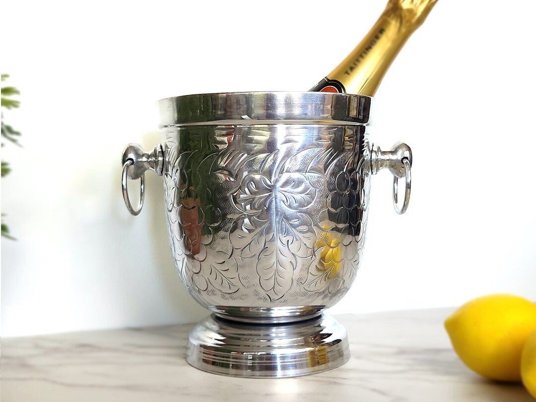 Vintage Champagne Chilling Bucket, Mexican Hojalata Tin Aesthetic - Etsy