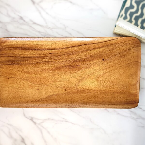 Large Teak Tray - Etsy