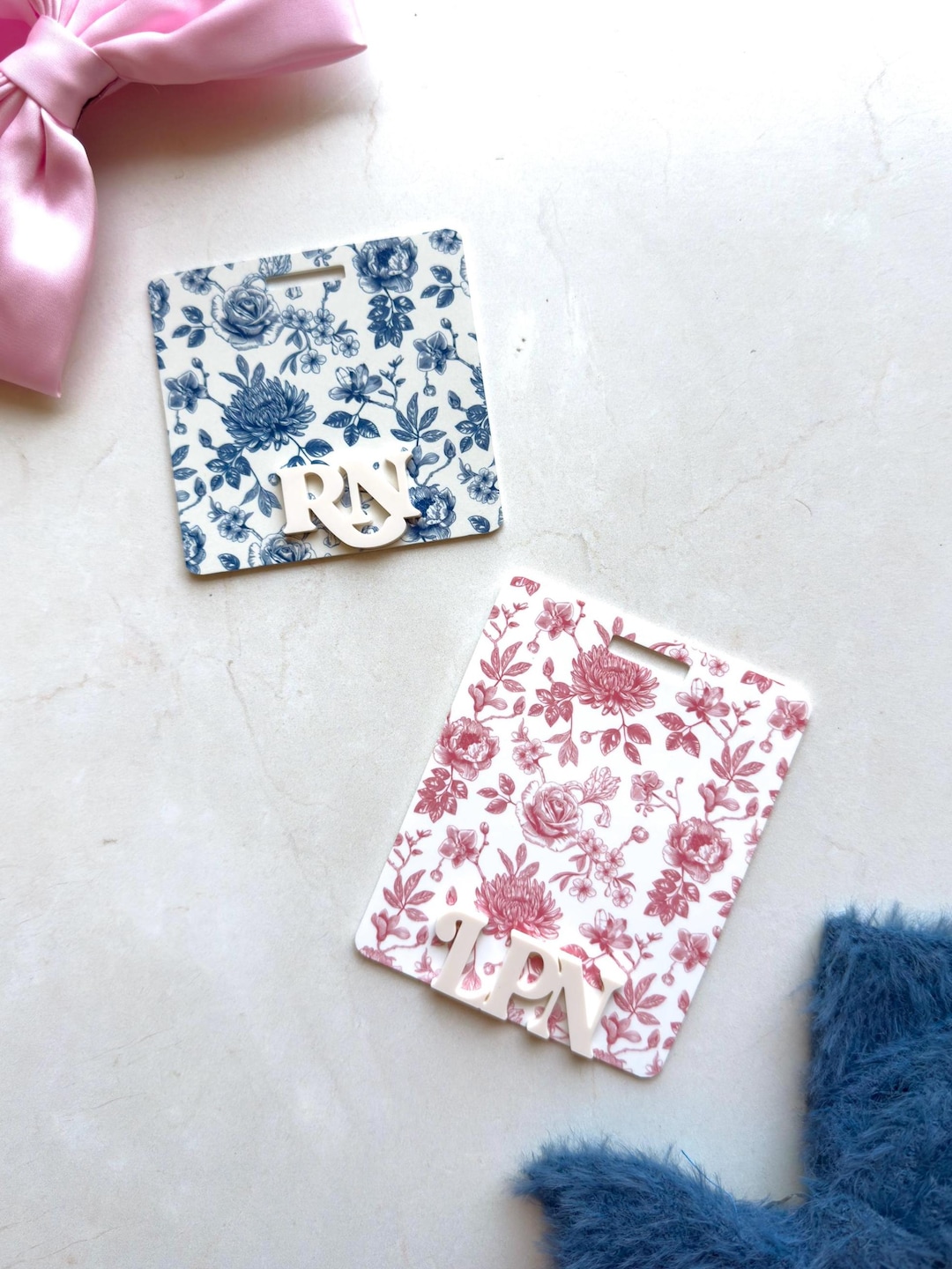 Floral Badge Buddy | Radiology Badge Xray | Pct Nurse Student | Nurse ...