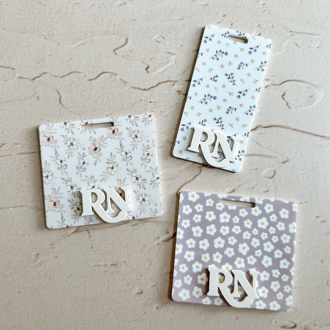 Personalized Badge Backer for Medical Professional, Teacher, Nurse, RN ...