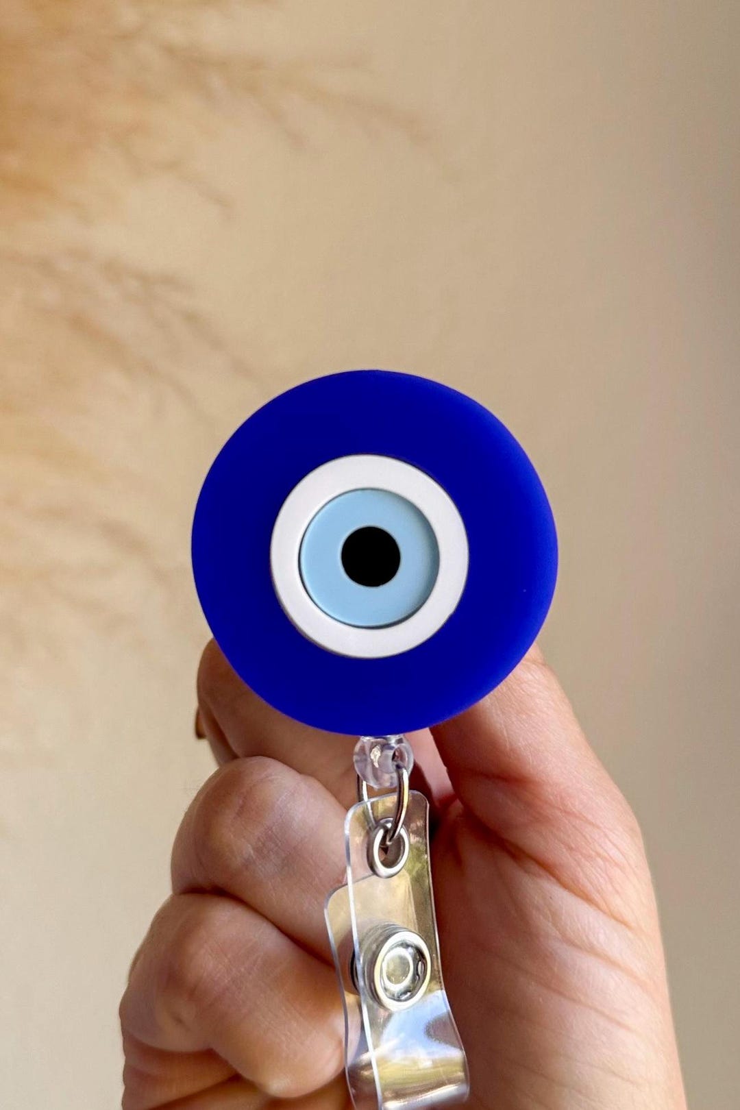 Evil Eye Badge Reel | Blue Eye ID Badge Holder | Retractable Badge Reel ...
