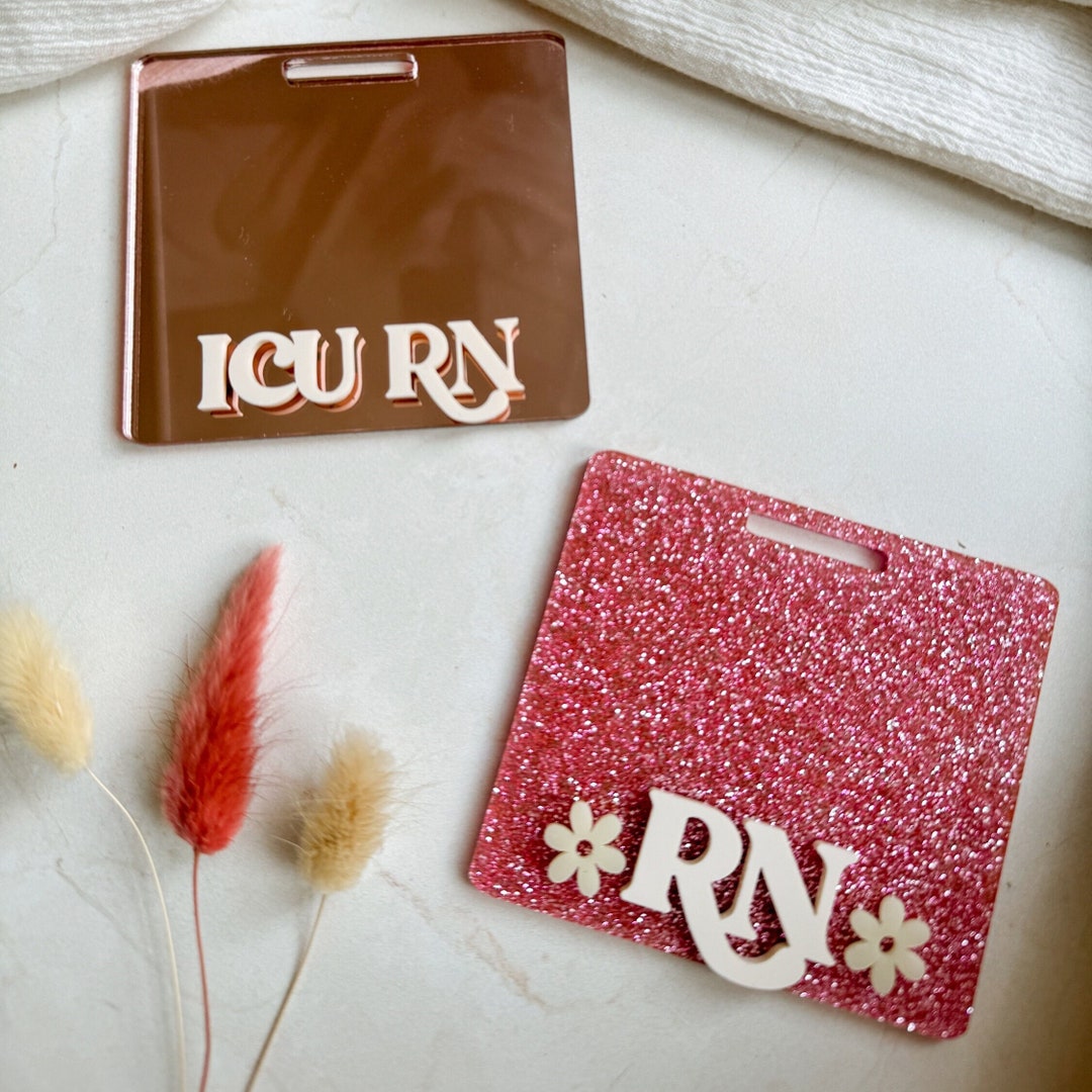 Personalized Badge Backer for Medical Professional, Teacher, Nurse, RN ...