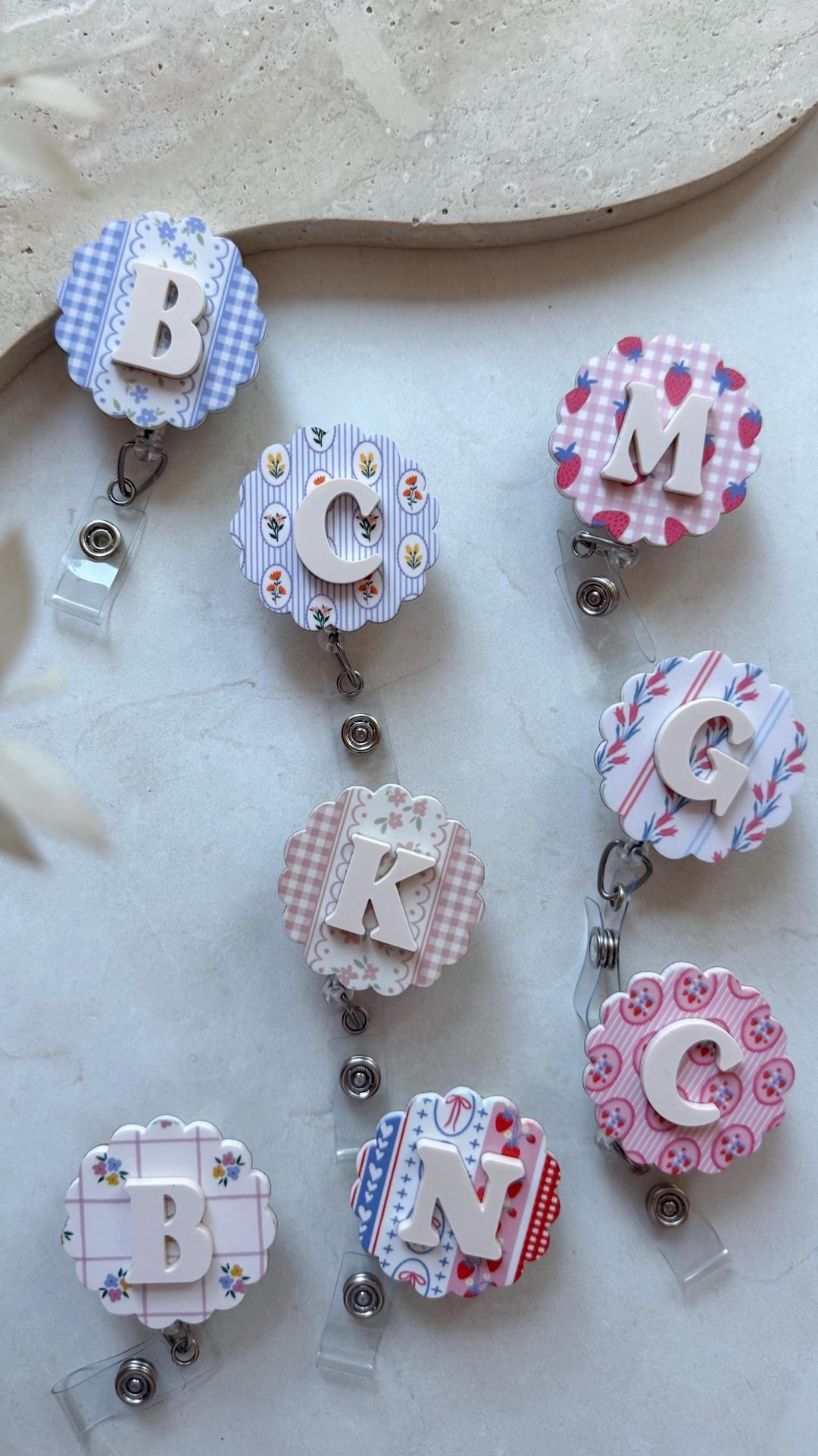 Spring Badge Reel, Cute Nurse Badge Accessories, Xray Marker Holders ...