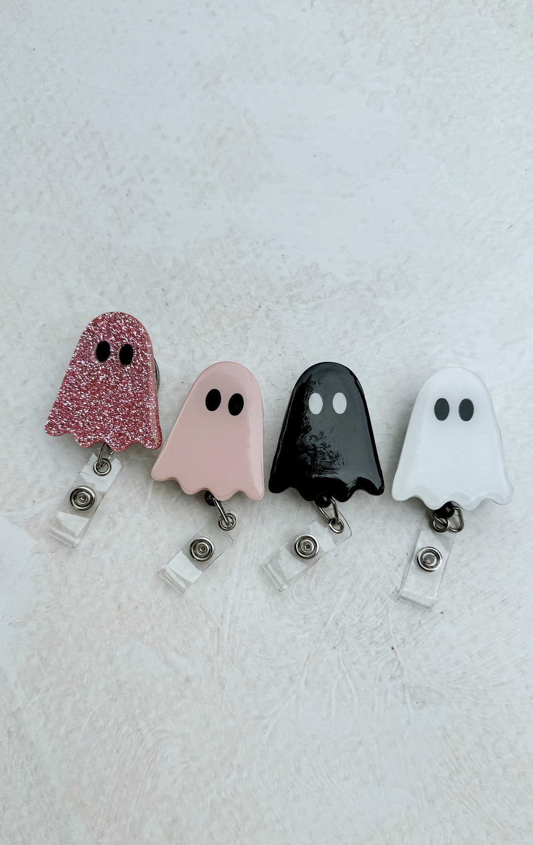 Boo Badge Reel, Cute Ghost Halloween Badge Reel, Nurse Badge, Office ID ...