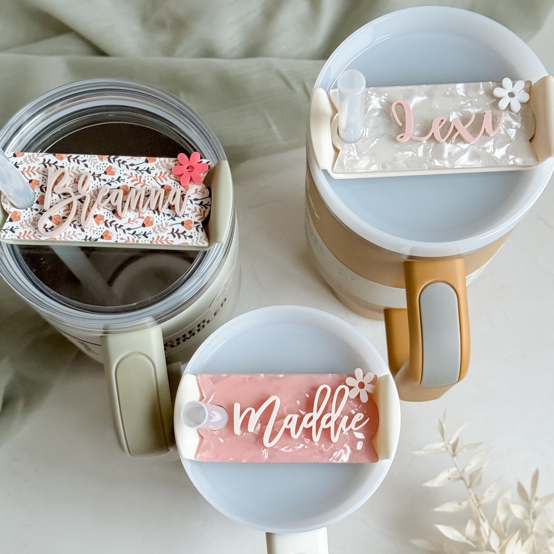 Personalized Tumbler Name Tag, 30 Oz 40 Oz Tumbler Plate Topper ...