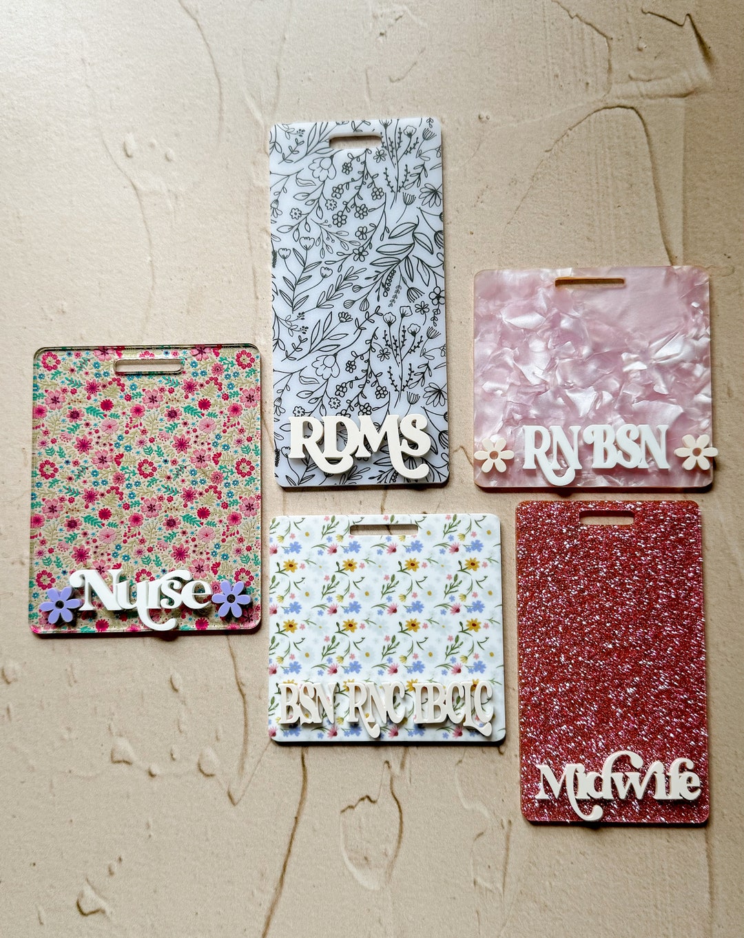 Personalized Badge Buddy for Lab, Rvt, Rdms, Tech, Pct, Nurse, RN ...