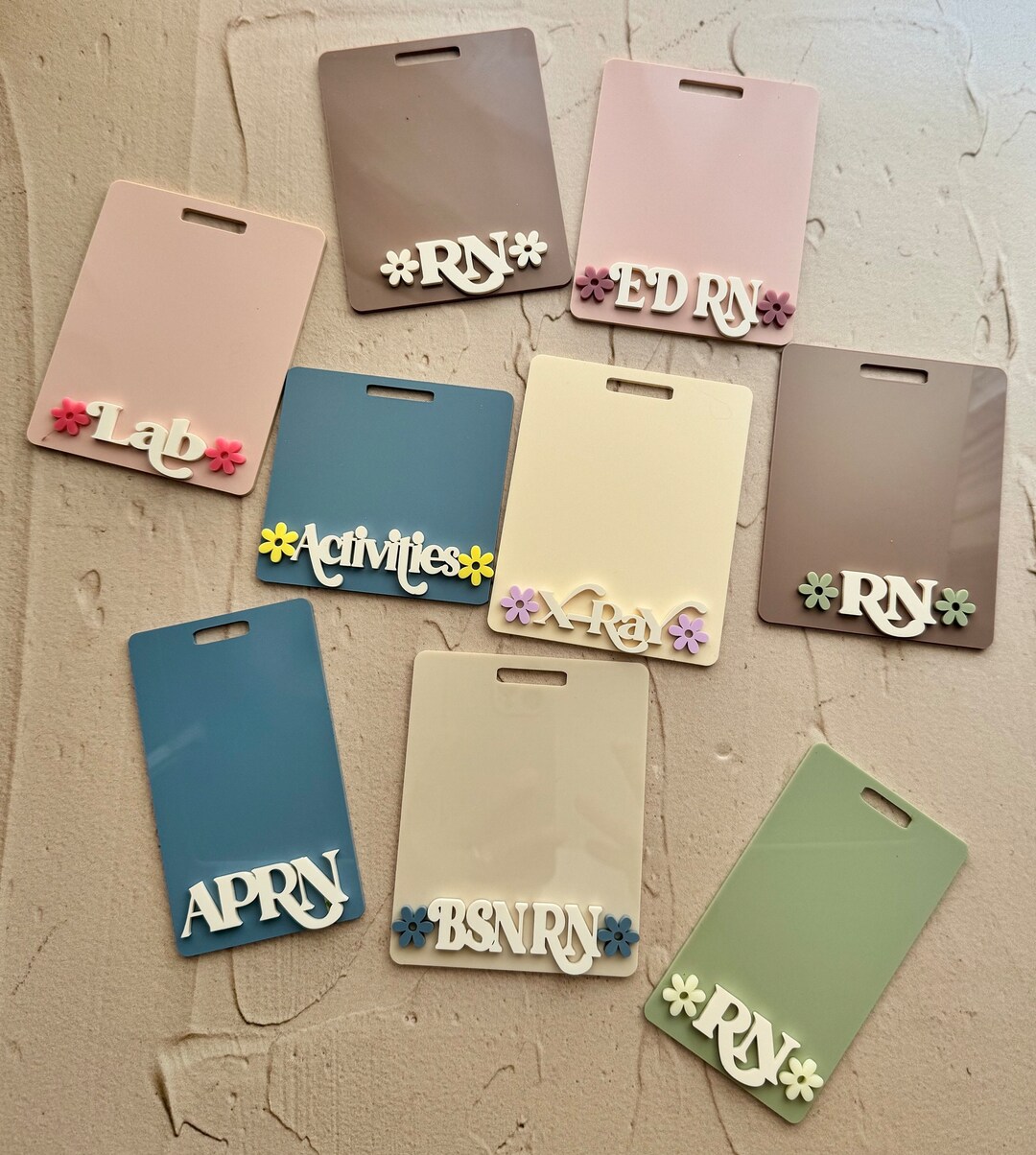 Personalized Badge Backer for Medical Professional, Teacher, Nurse, RN ...