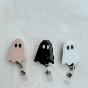 Boo Badge Reel, Cute Ghost Halloween Badge Reel, Nurse Badge, Office ID ...