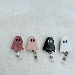 Boo Badge Reel, Cute Ghost Halloween Badge Reel, Nurse Badge, Office ID ...
