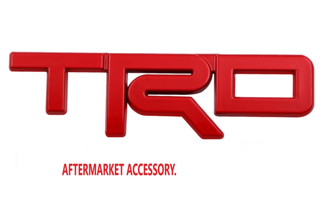 TRD toyota Racing Development Alloy Self Adhesive Logo Emblem. RED. - Etsy