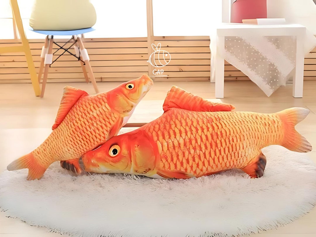 Goldfish Plush 12 Inch Fish Plushie Real Looking Cute Kawaii Stuffed ...