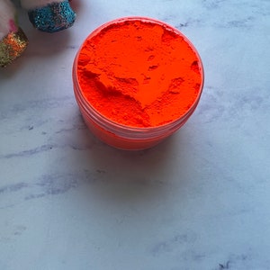 Neon Orange>>bright Orange Mica Pigment Powder, Loose Neon Orange ...