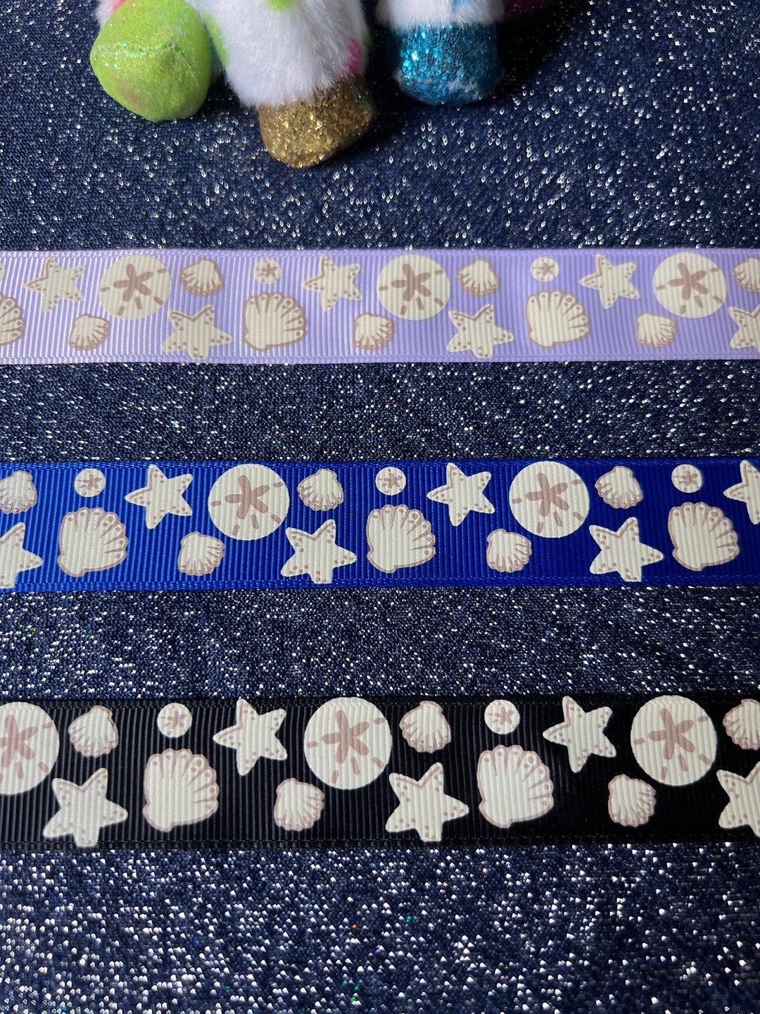 7/8" US Designer Ribbon/seashell Beach Ribbon/seashell Ribbon/beach ...