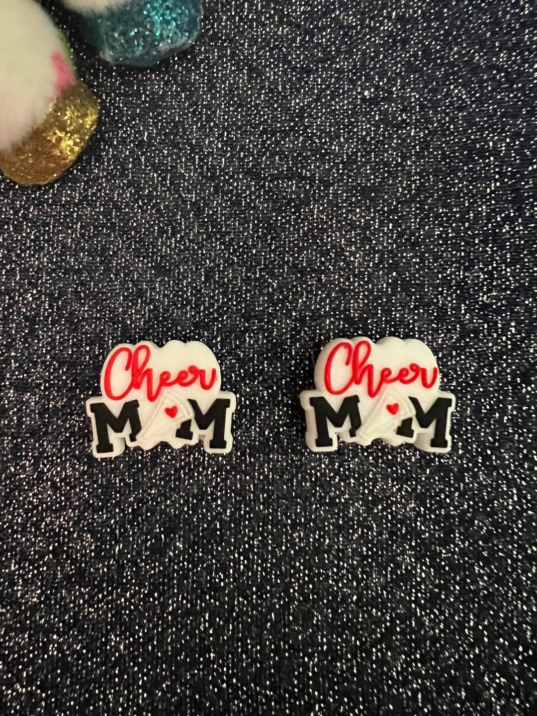 Cheer Mom Silicone Focal Beads, Cheer Mom Focal Beads for Freshies ...