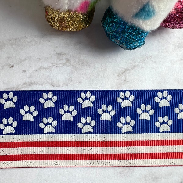 Paw Print Ribbon - Etsy