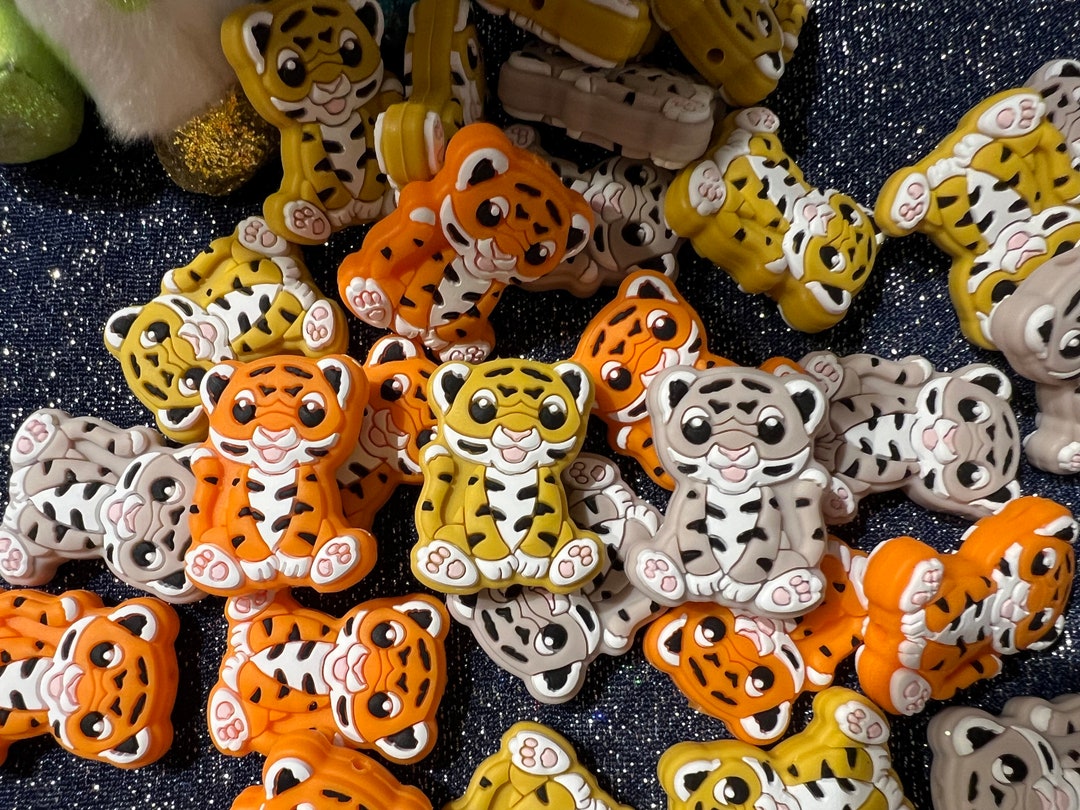 Tiger Silicone Focal Beads, Freshie Craft Supplies - Etsy