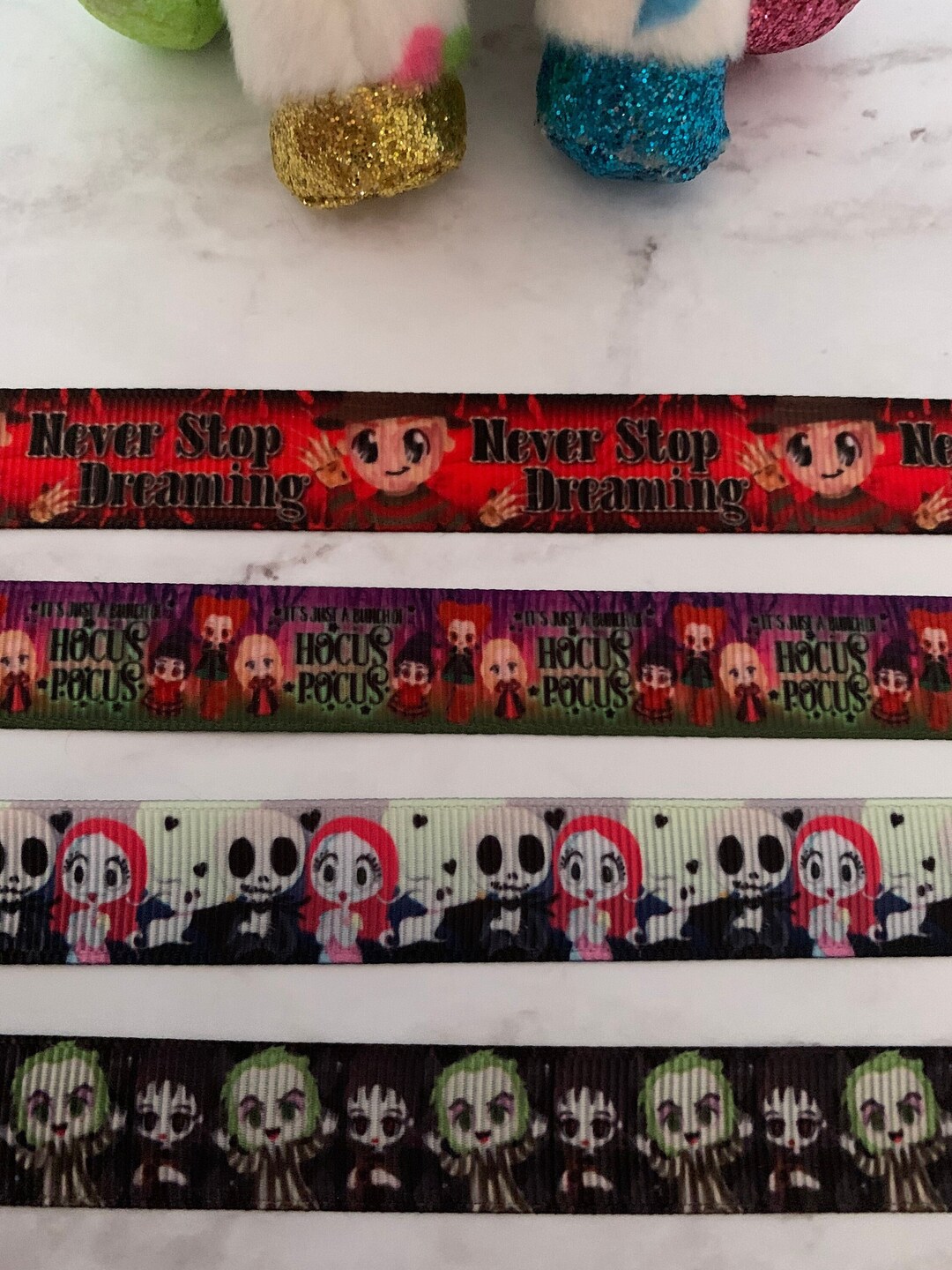 5/8" Usdr/horror Film Ribbon/us Designer Inspired Ribbon/halloween ...