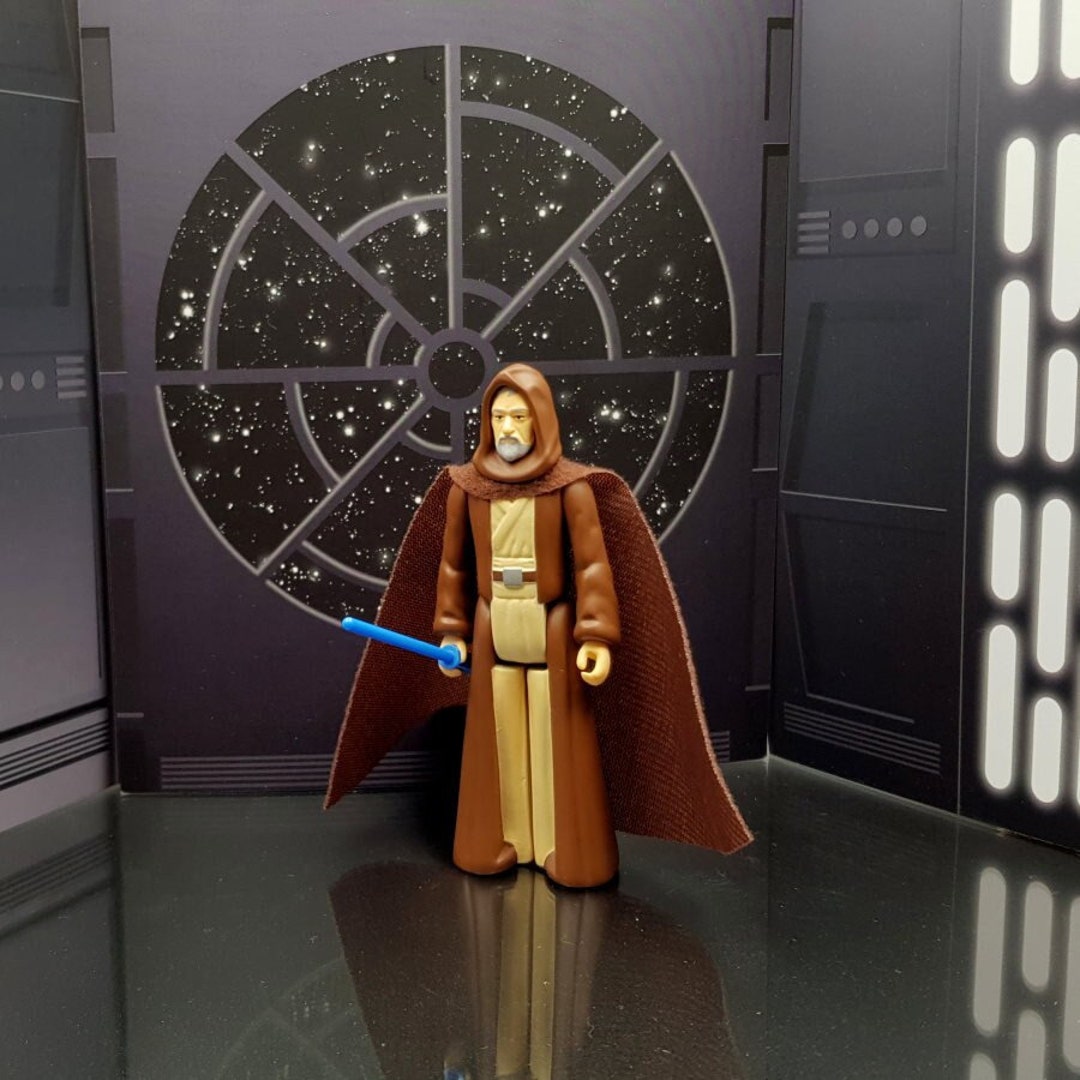 Star Wars Kenner Style Obi-wan (death Star Duel) Inspired Custom Figure ...