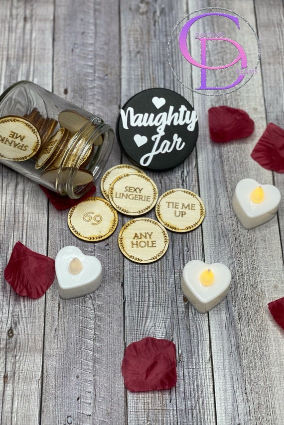 Naughty Jar Sex Jar Sex Tokens Couples Game A Gift for - Etsy