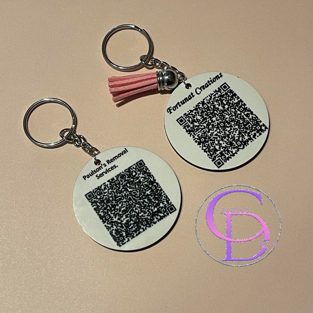 QR Code Keychain, Scan to Pay Keychain, Social Keychain, Business ...
