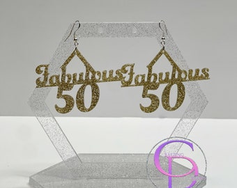 50th Birthday Earrings - Etsy