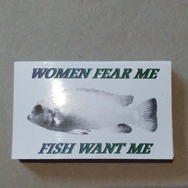 Fish Fear Me Sticker - Etsy
