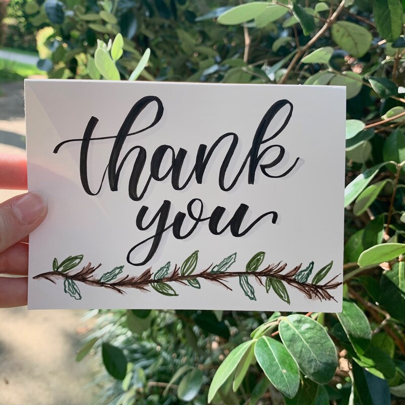 Hand Lettering Card - Etsy