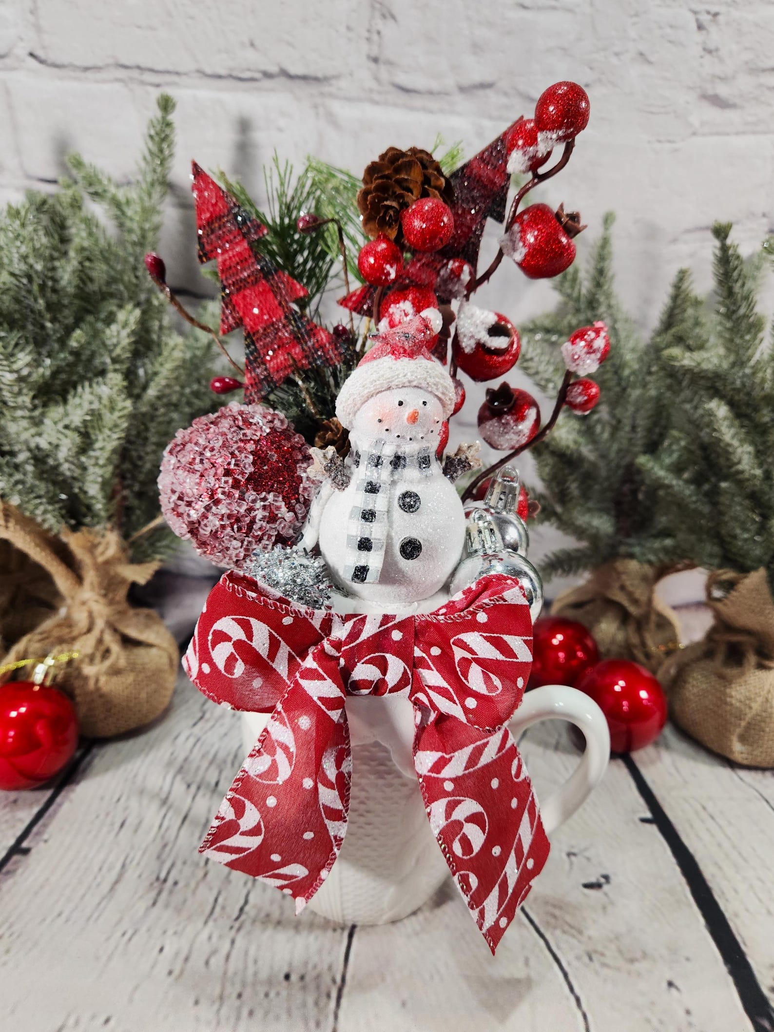 Woodlands Snowman Christmas Cup - Etsy