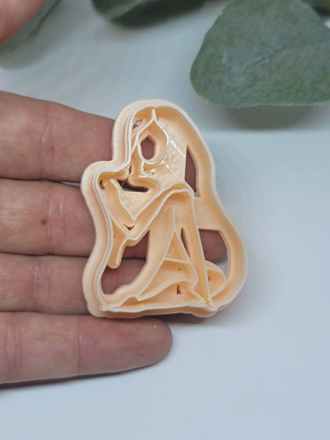 Woman Hand on Knee Clay Cutter - Etsy