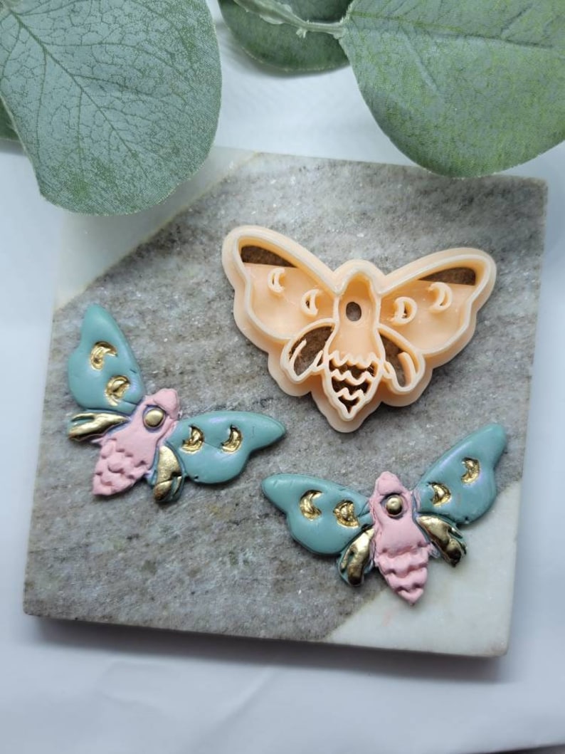 Fuzzy Moon Moth Clay Cutter - Etsy
