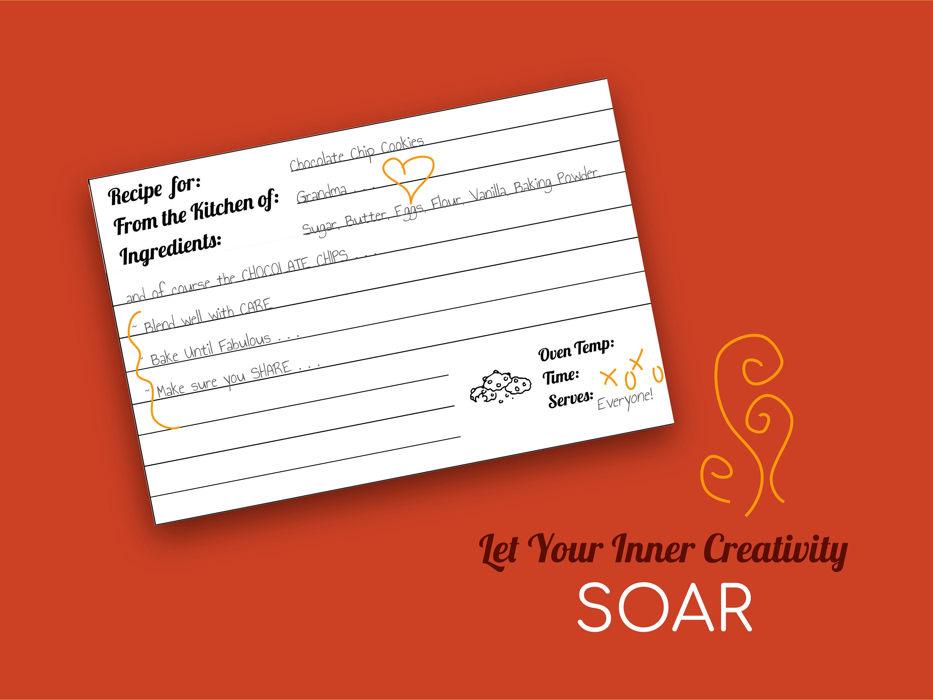 Printable Recipe Cards, Recipe Template, Recipe Card Template ...