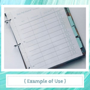 Nautical Pen-pal Binder Bundle Printable (10 Pages), Pen Pal Supplies ...