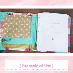 Pen-pal Binder Bundle Printable (10 Pages), Pen Pal Supplies, Pen Pal ...
