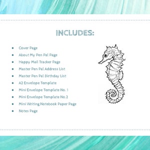 Nautical Pen-pal Binder Bundle Printable (10 Pages), Pen Pal Supplies ...