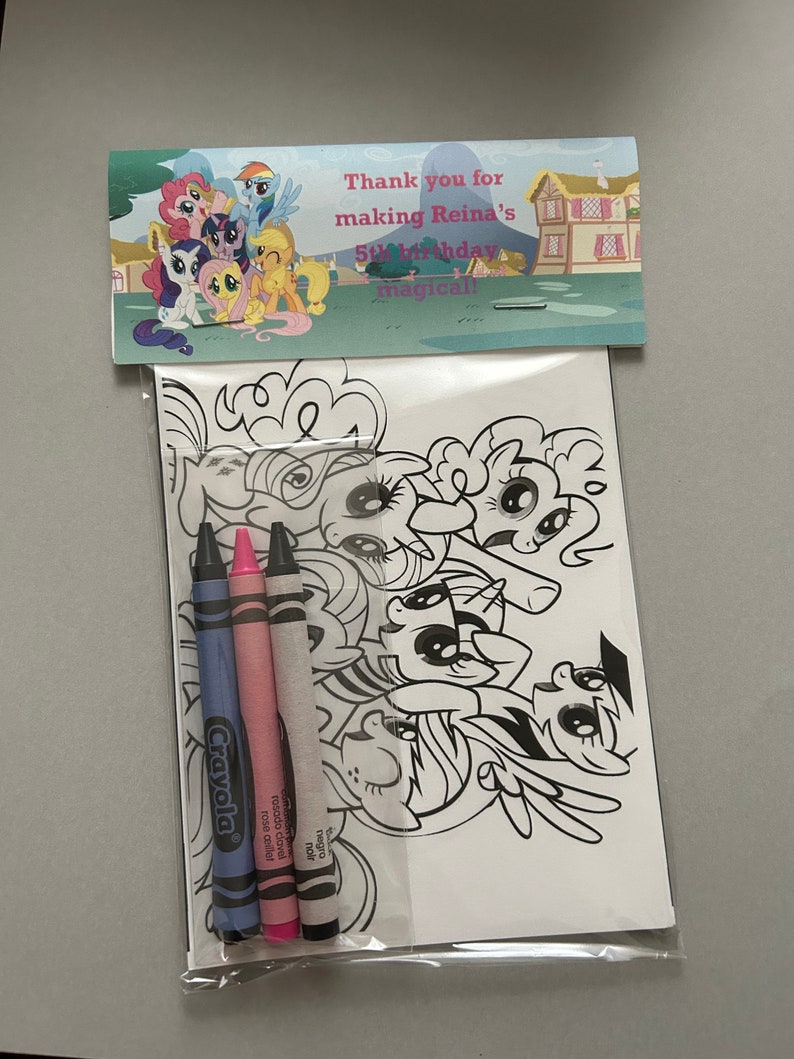 My Little Pony Coloring Sheets Personalized Coloring Books - Etsy