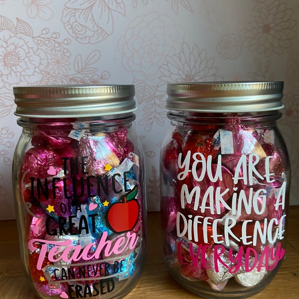 Teacher Candy Jar - Etsy
