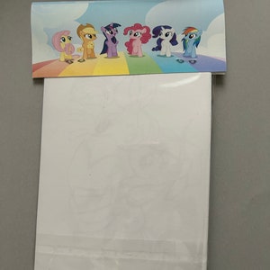 My Little Pony Coloring Sheets Personalized Coloring Books Party Favors ...