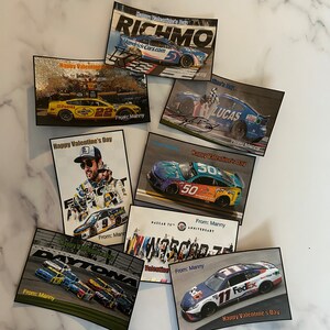 NASCAR Valentines Day Cards Custom Personalized Racing Set of 24 - Etsy